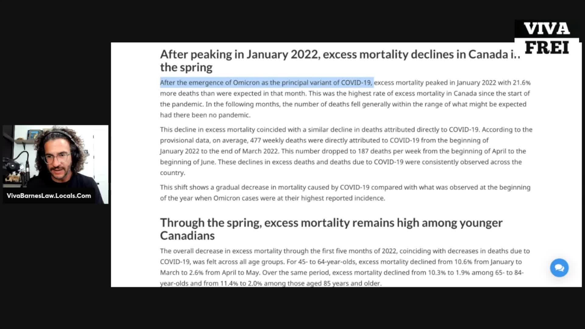 Excess Deaths Are UP in Canada & One Way o Another, t's The Government ...