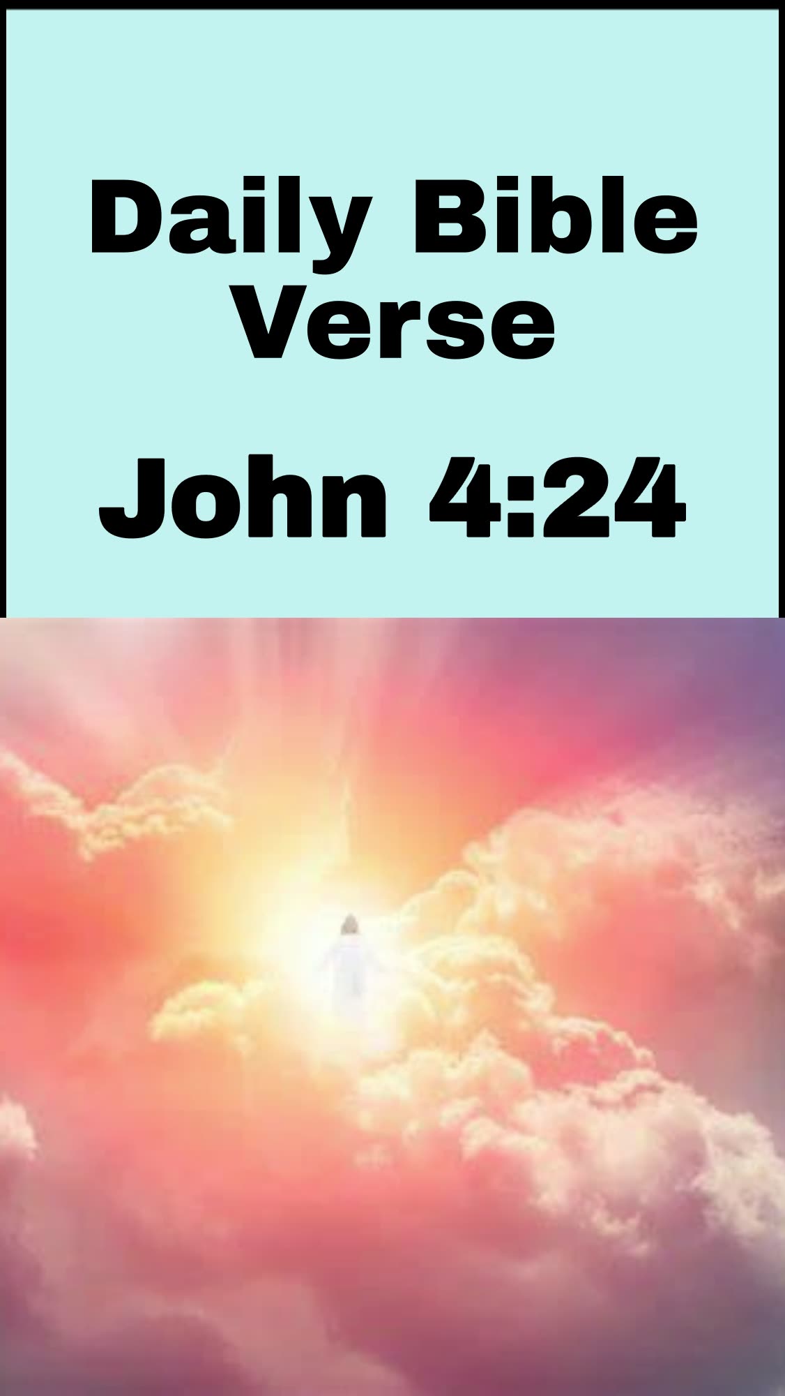 Daily Bible Verse - John 4:24