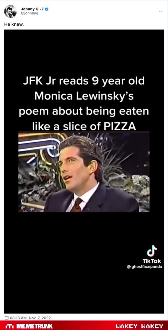 JFK Jr. - Monica Lewinsky Poem