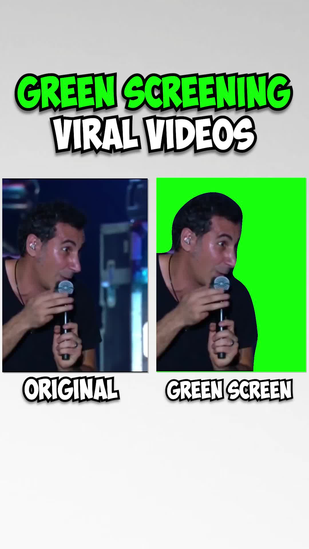 Original VS Green Screen "meow meow meow meow meow ...