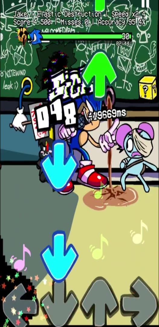 FNF Jake Elastic Destruction VS Sonic #Shorts