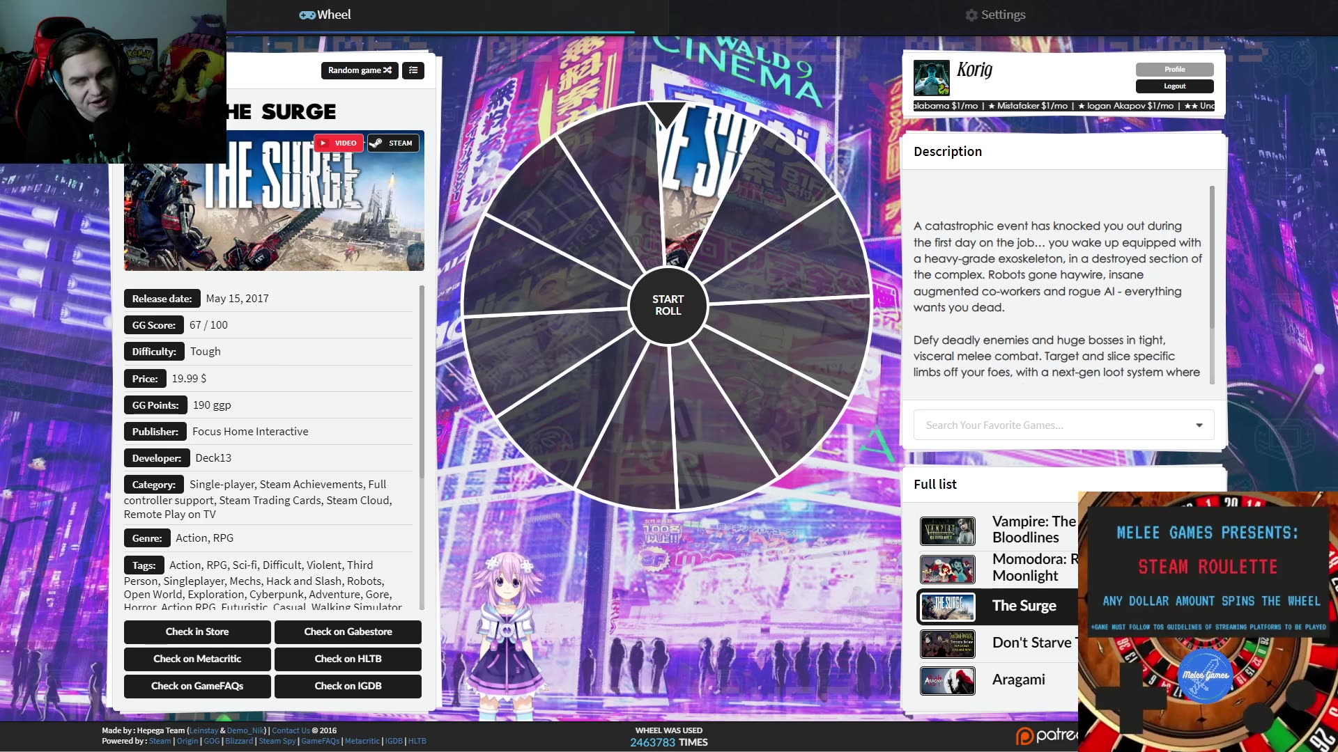 Steam Roulette SFriday! - Horse Wrestling Edition - 1 Spin Per Tip!