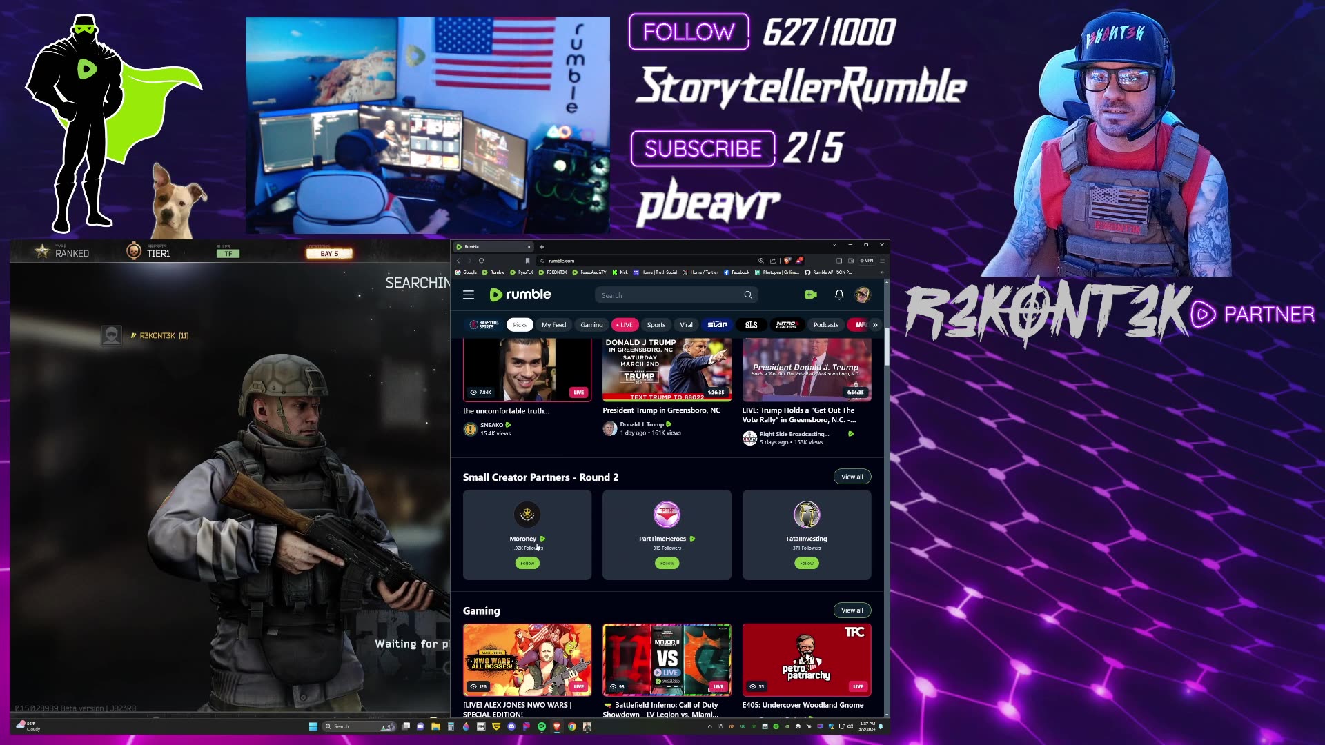 📺West Coast R3K | Escape from Tarkov: Arena | #RumbleWreckingCrew ...