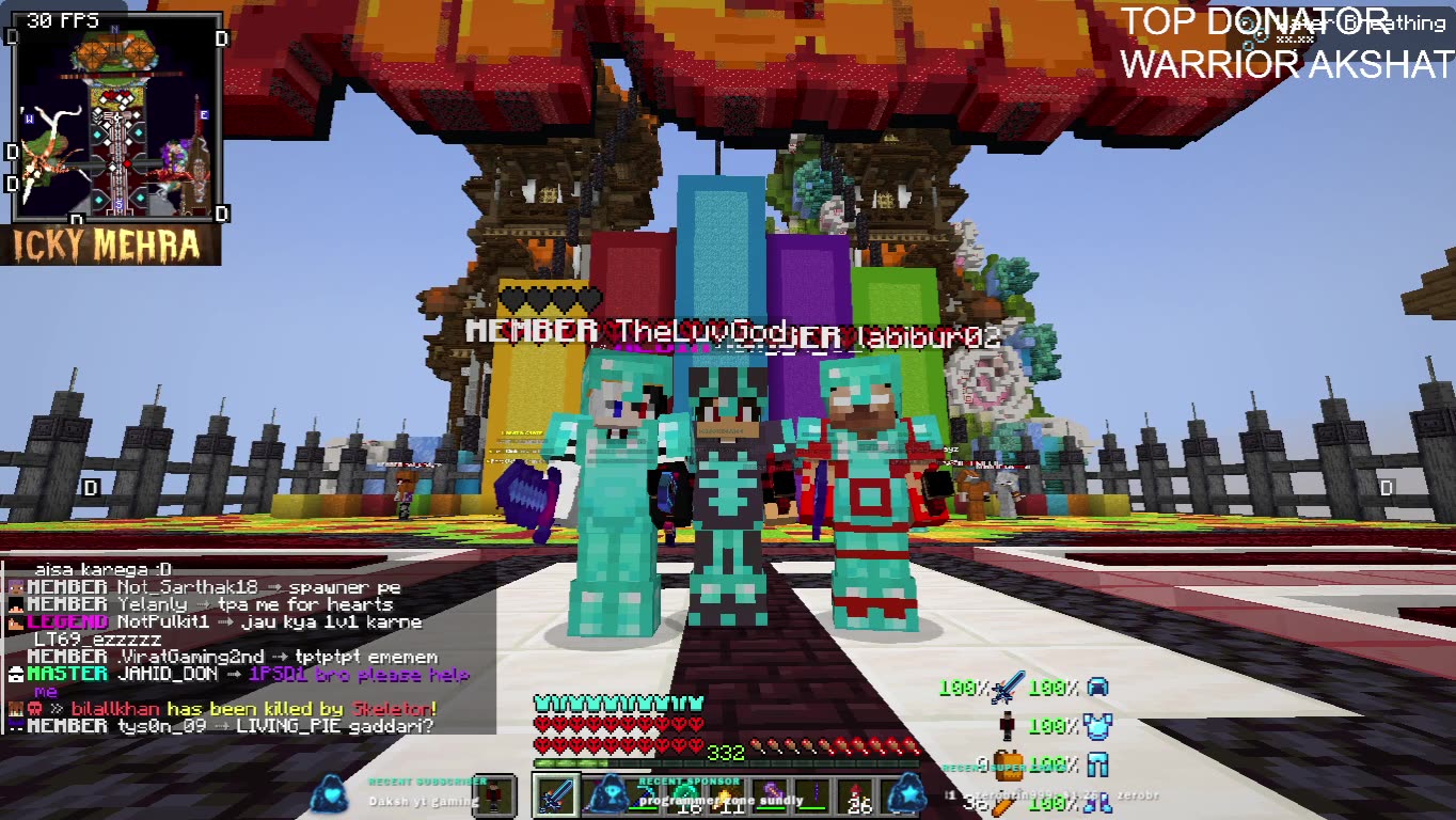 Minecraft Live Stream Public Smp Java+Bedrock 24/7 Join.SMP With Icky Yt