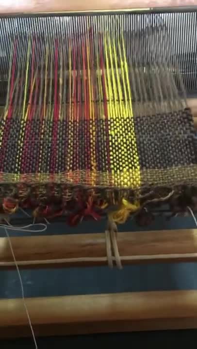 Lily Mills 2 Shaft Table Loom First Weave