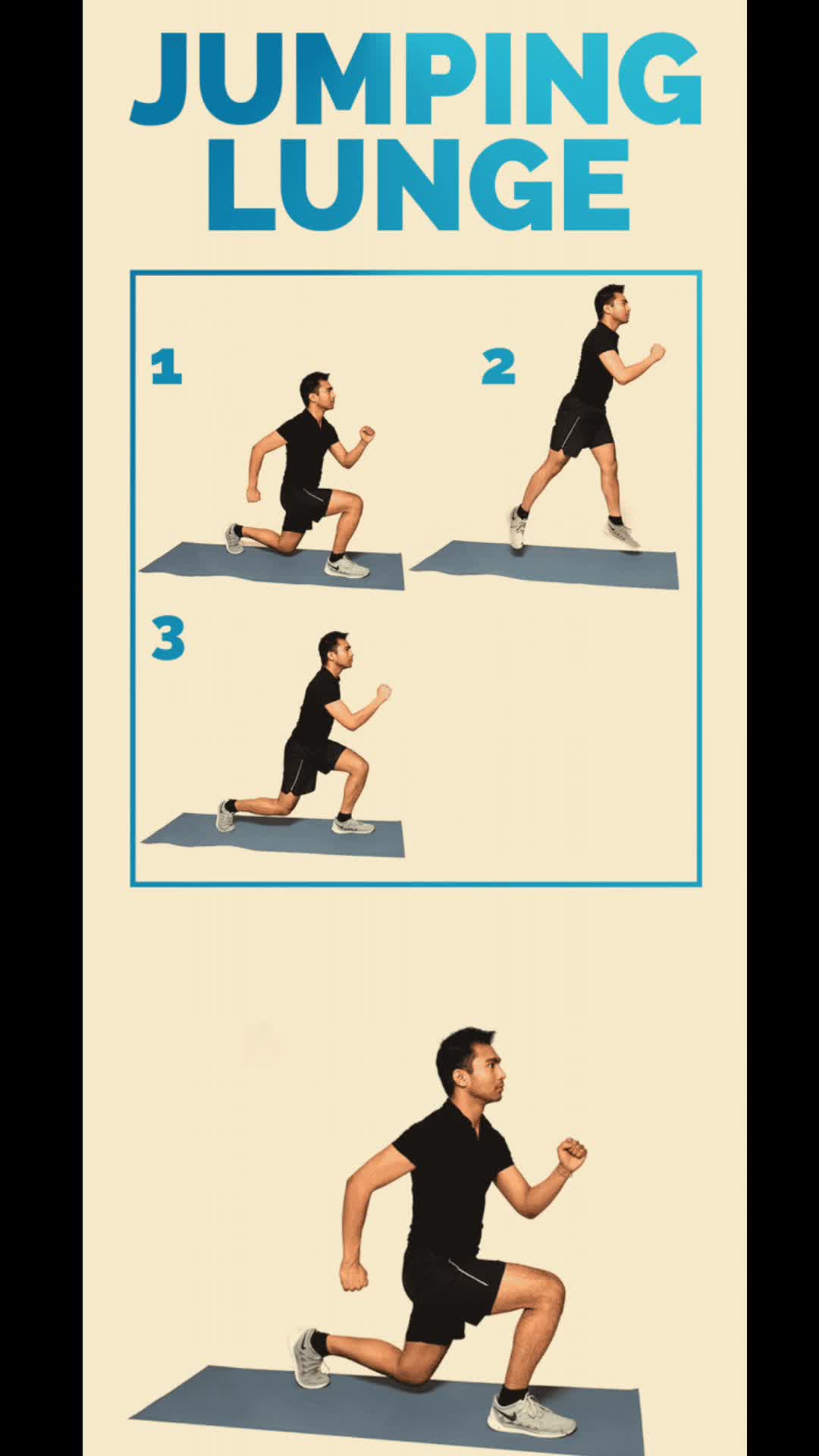 Jumping Lunge Exercise