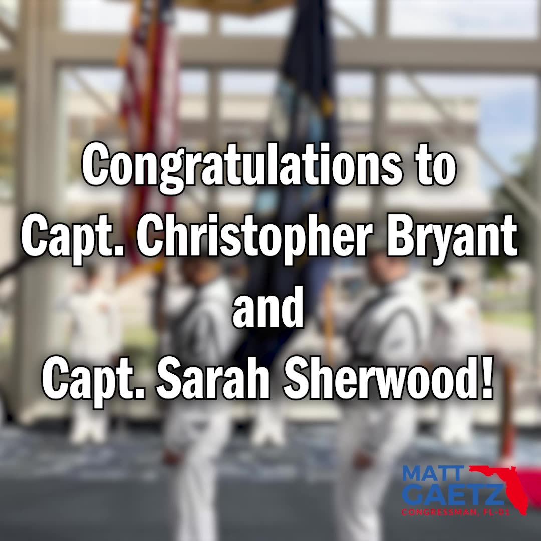 Congressman Matt Gaetz Attends Center for Information Warfare Training ...