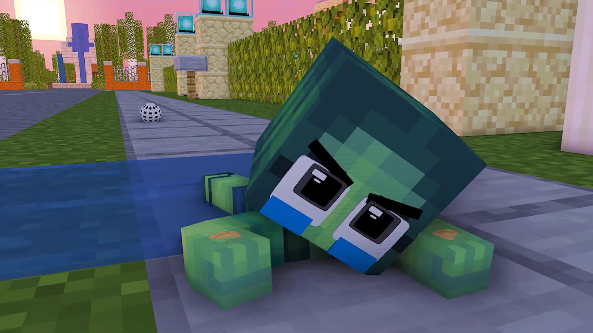 Monster School Fat Zombie Girl and Beautiful Herobrine Girl - FUNNY ...