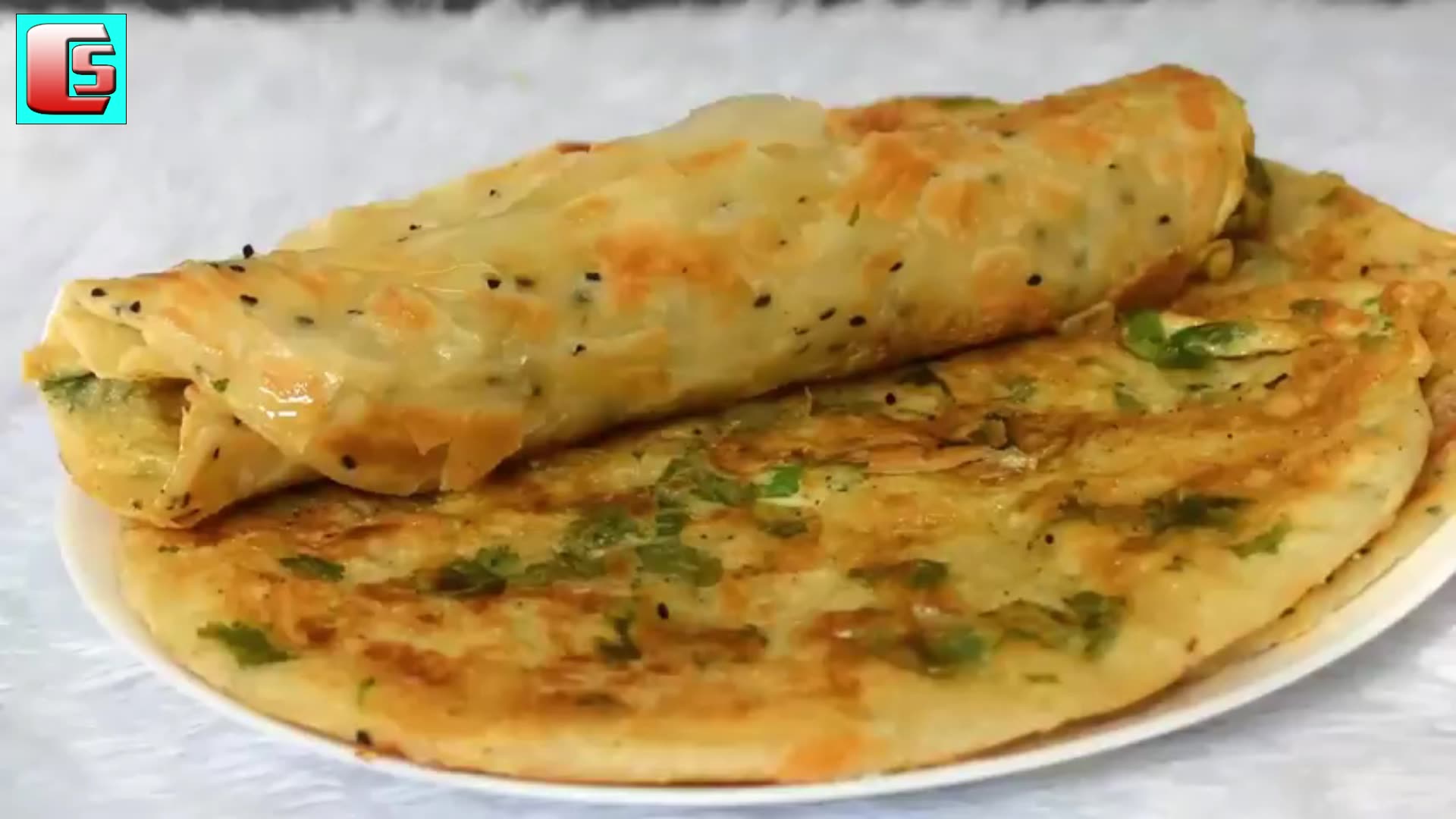 Crispy egg paratha recipe | Homemade restaurant-style flaky layered egg ...