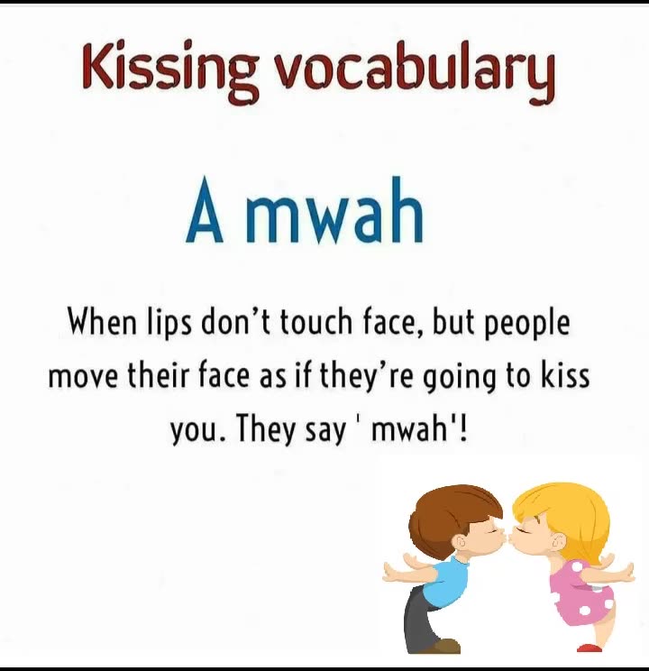 Kissing Vocabulary | Vocabulary Words English Learn