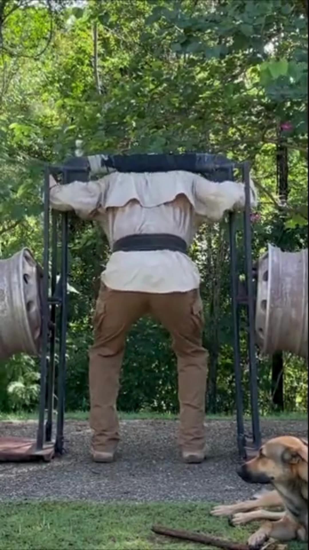 Aussie strongman Tom Haviland shows off his gruelling workouts