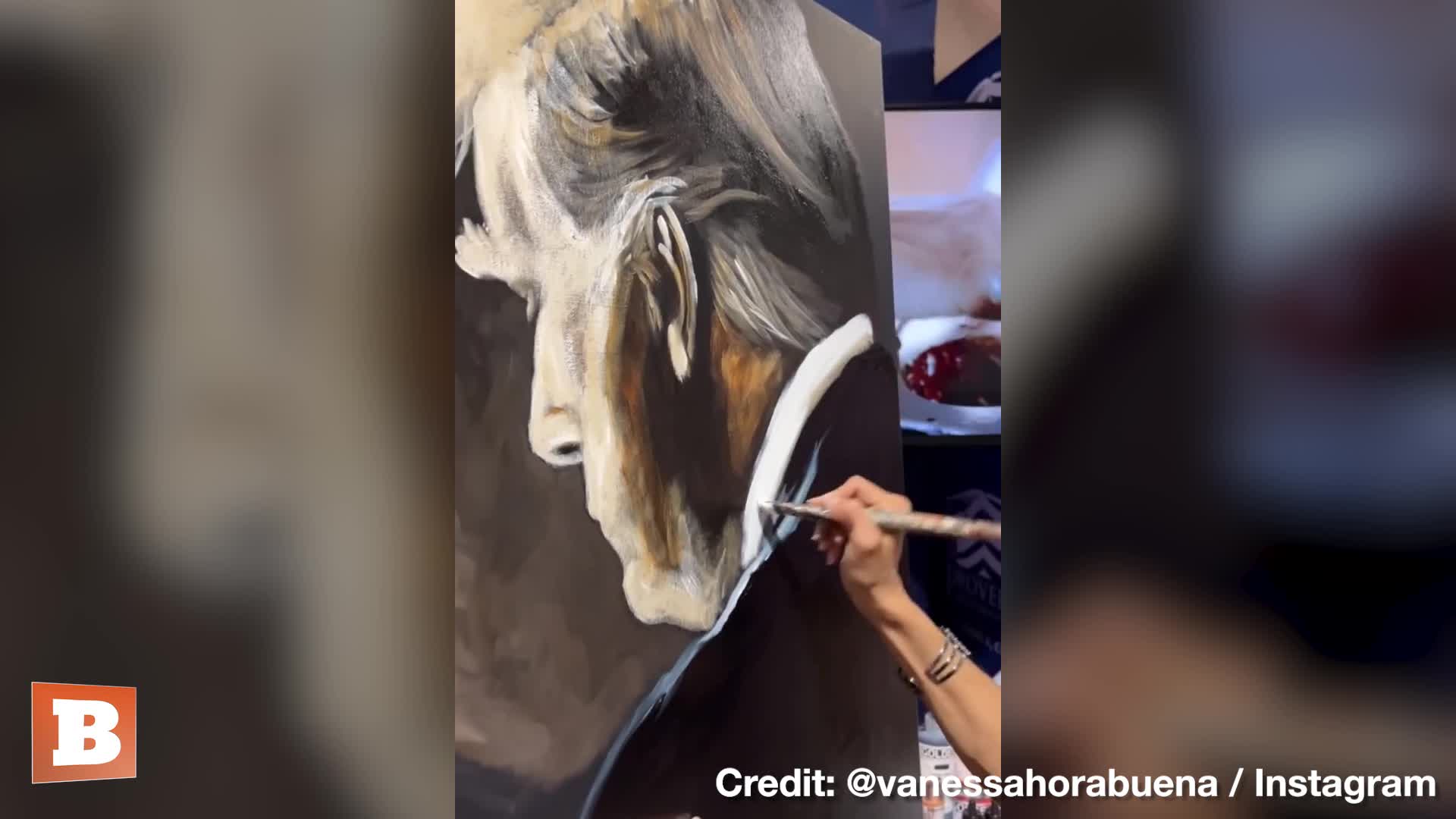 Watch Talented Artist Create Breathtaking Painting of President Donald ...