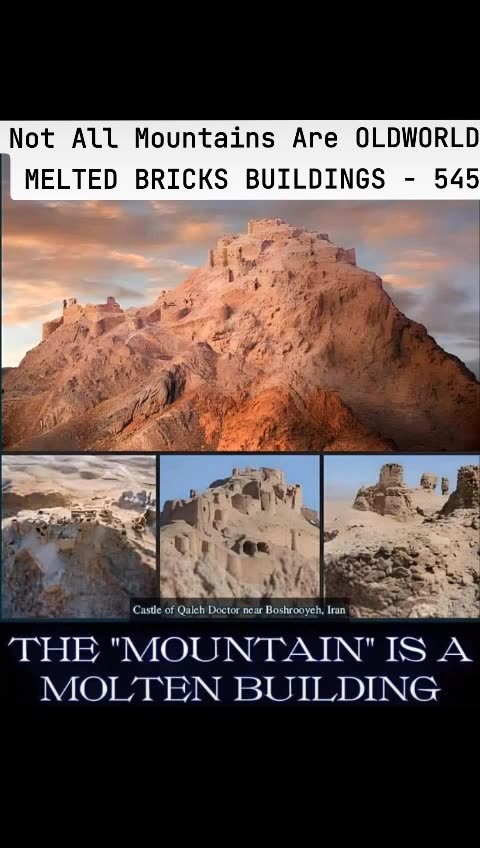 Most But Not All Mountains Are OLDWORLD MELTED BRICKS BUILDINGS