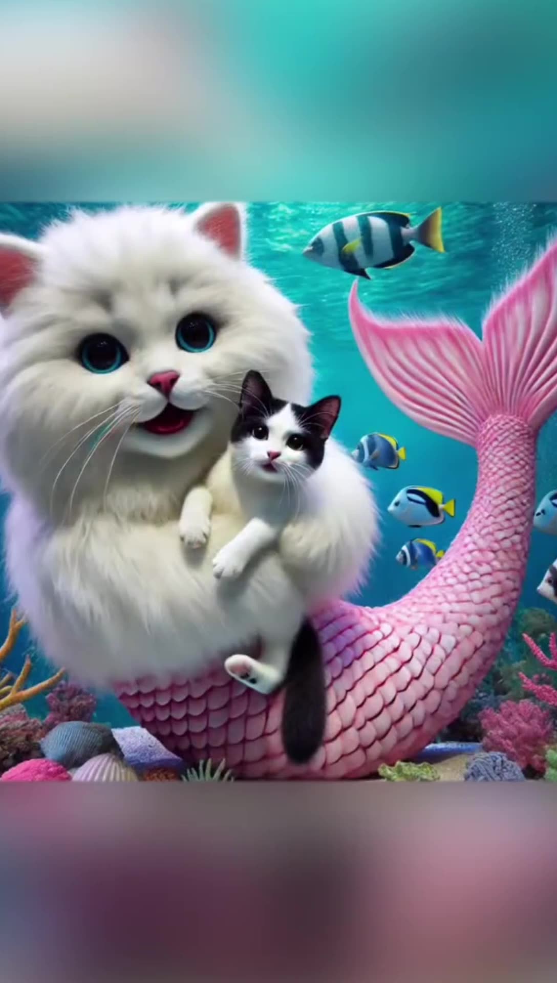 The Cute Cat Mermaid Sad Story