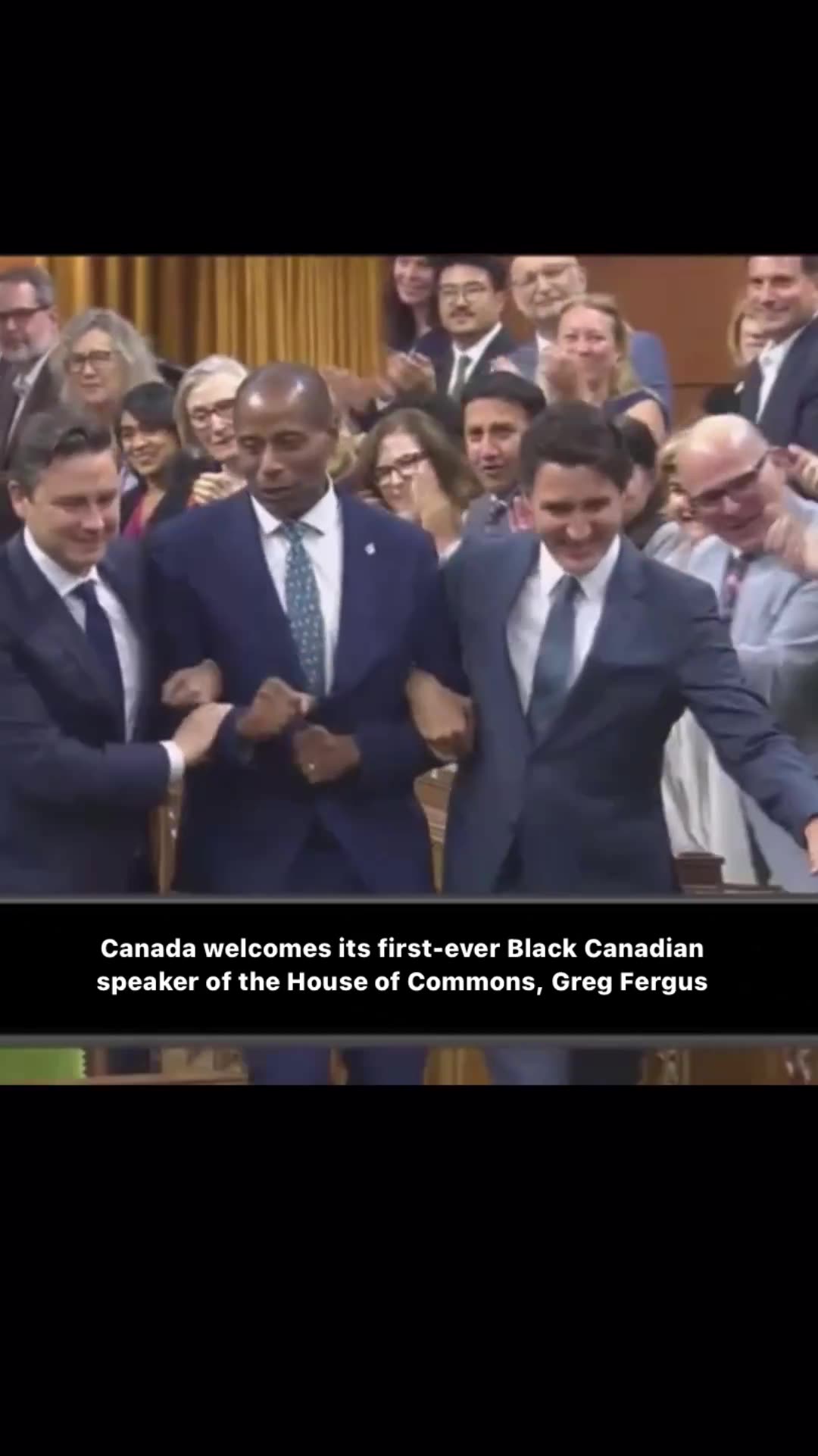 Canada welcome it's first black speaker Greg fergus