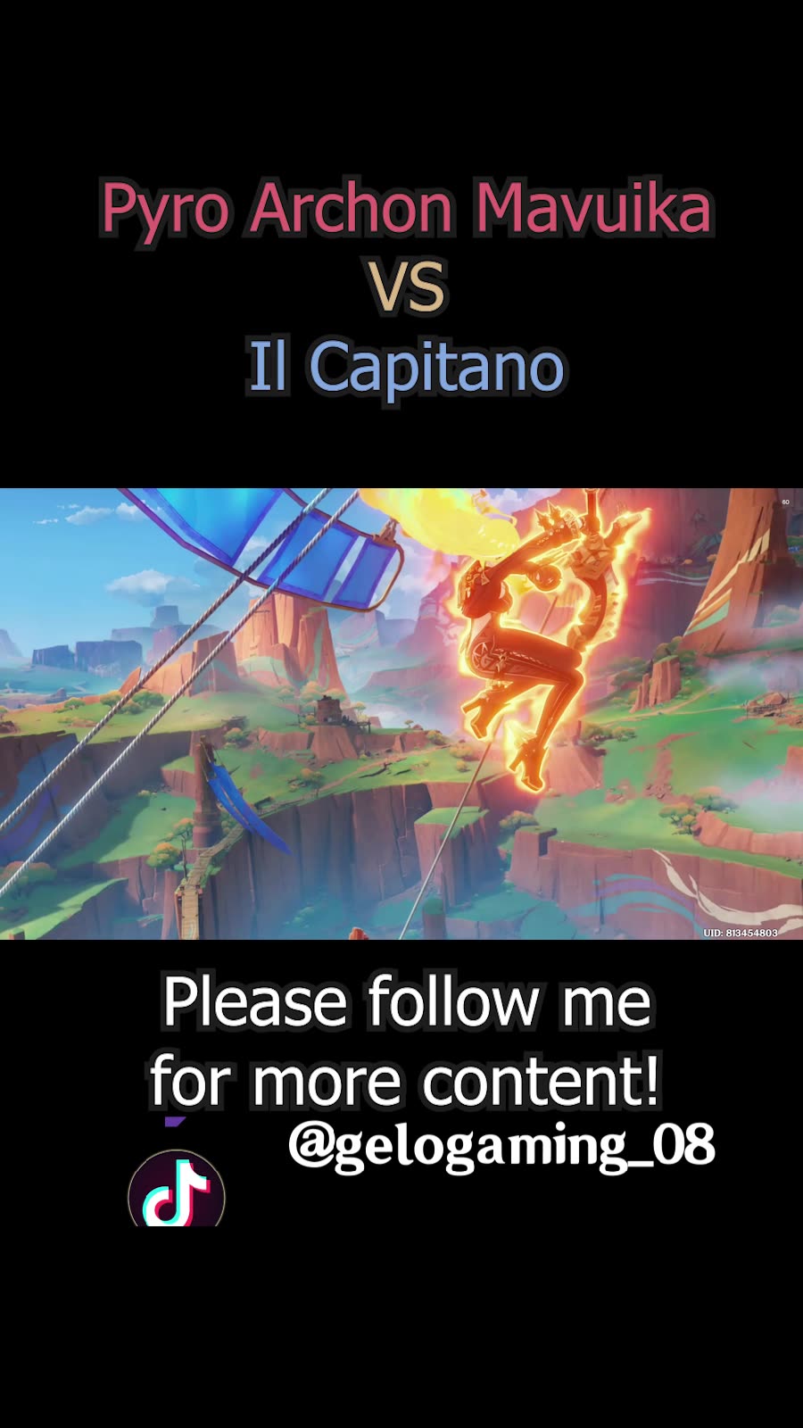 Pyro Archon Mavuika VS The Captain "Il Capitano" 3