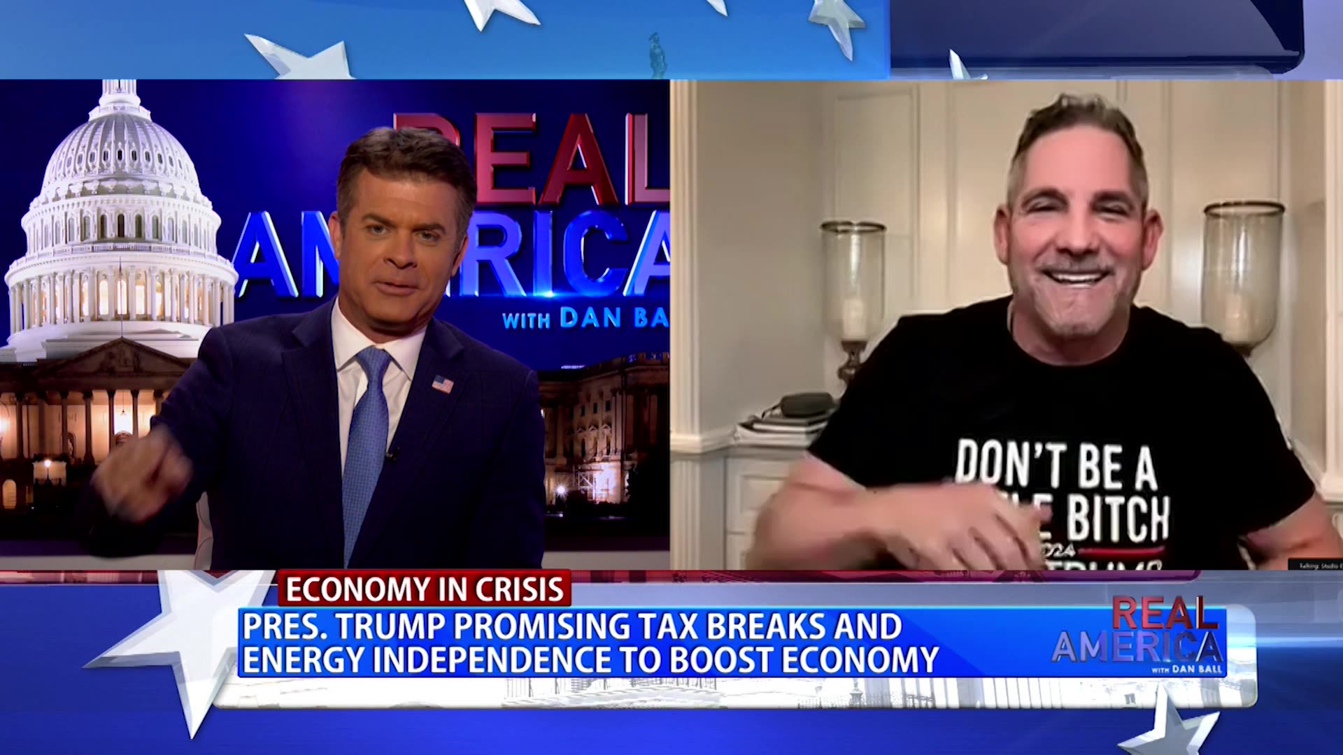 REAL AMERICA -- Dan Ball W/ Grant Cardone, Trump Lays Out More Economic ...