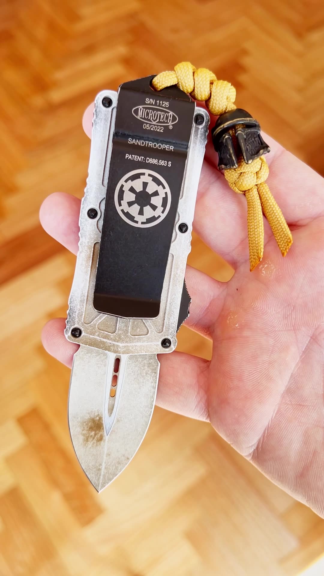 Microtech Exocet Sandtrooper Limited Edition Automatic OTF Dagger Edge ...