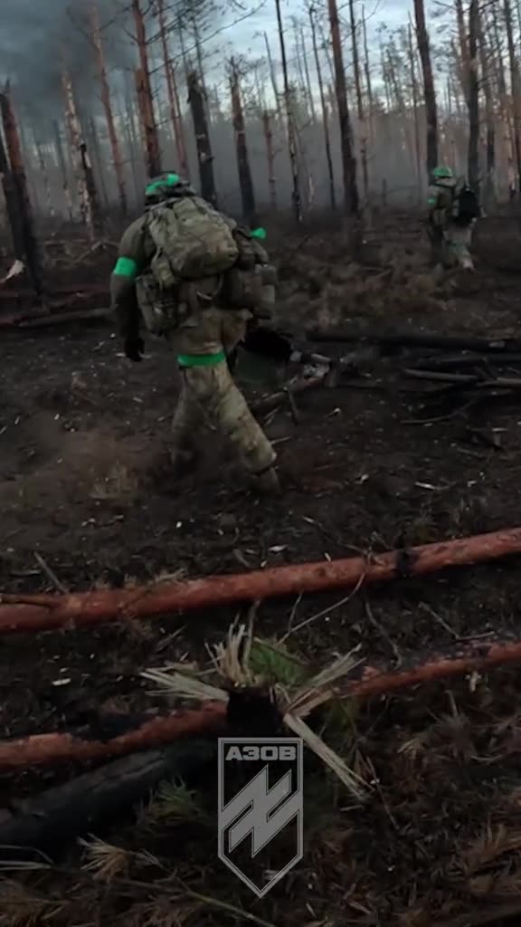AZOV Brigade Recon Group Moving Through Highly Contested Serebryansky ...