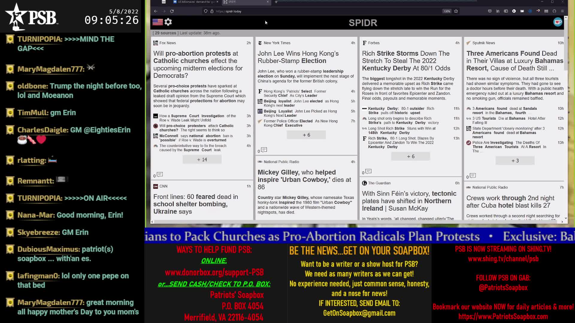 2022-05-08 09:03 EDT - Sunday Paper: with Eighties Erin