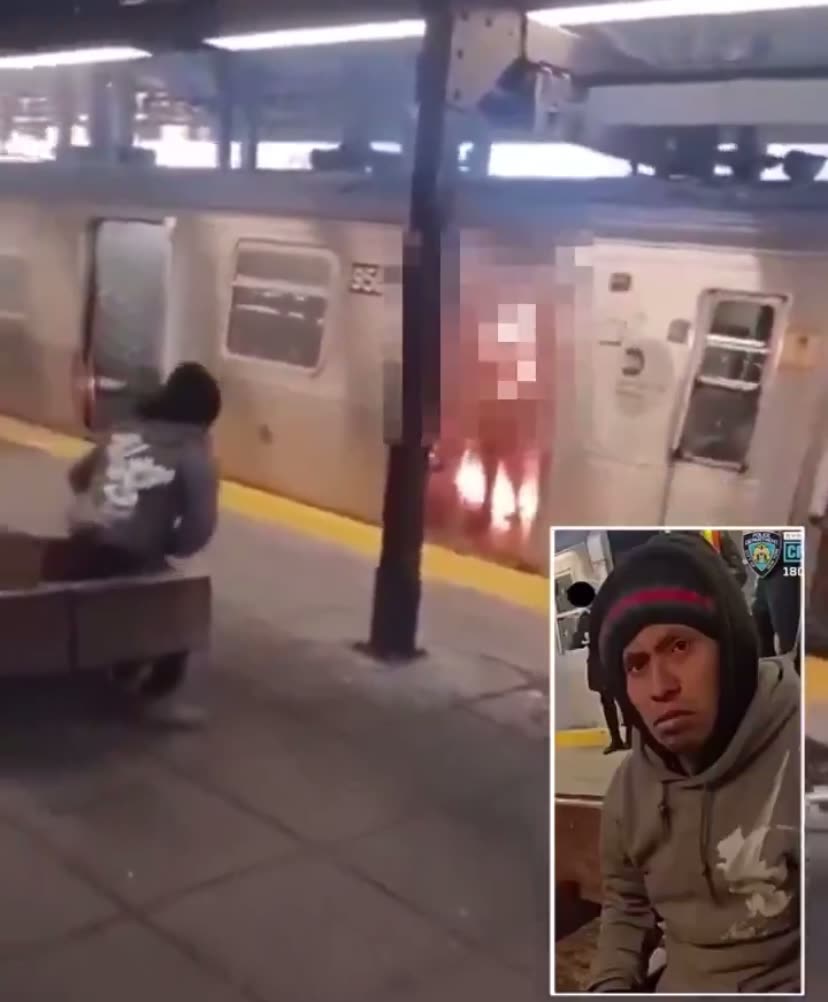MIGRANT SUSPECT ARRESTED: SET NYC SUBWAY RIDER ON FIRE AND WATCHED HER BURN