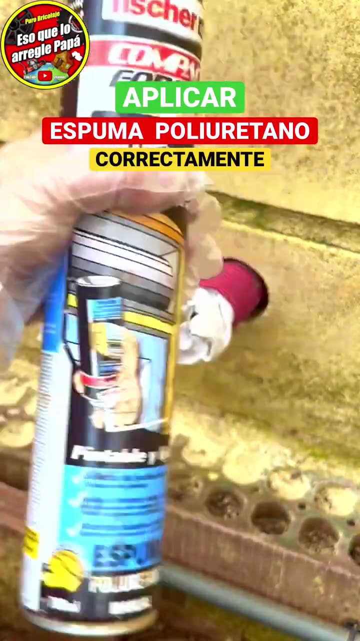 Cómo aplicar espuma de poliuretano de forma CORRECTA #fontanería #bricolaje #DIY
