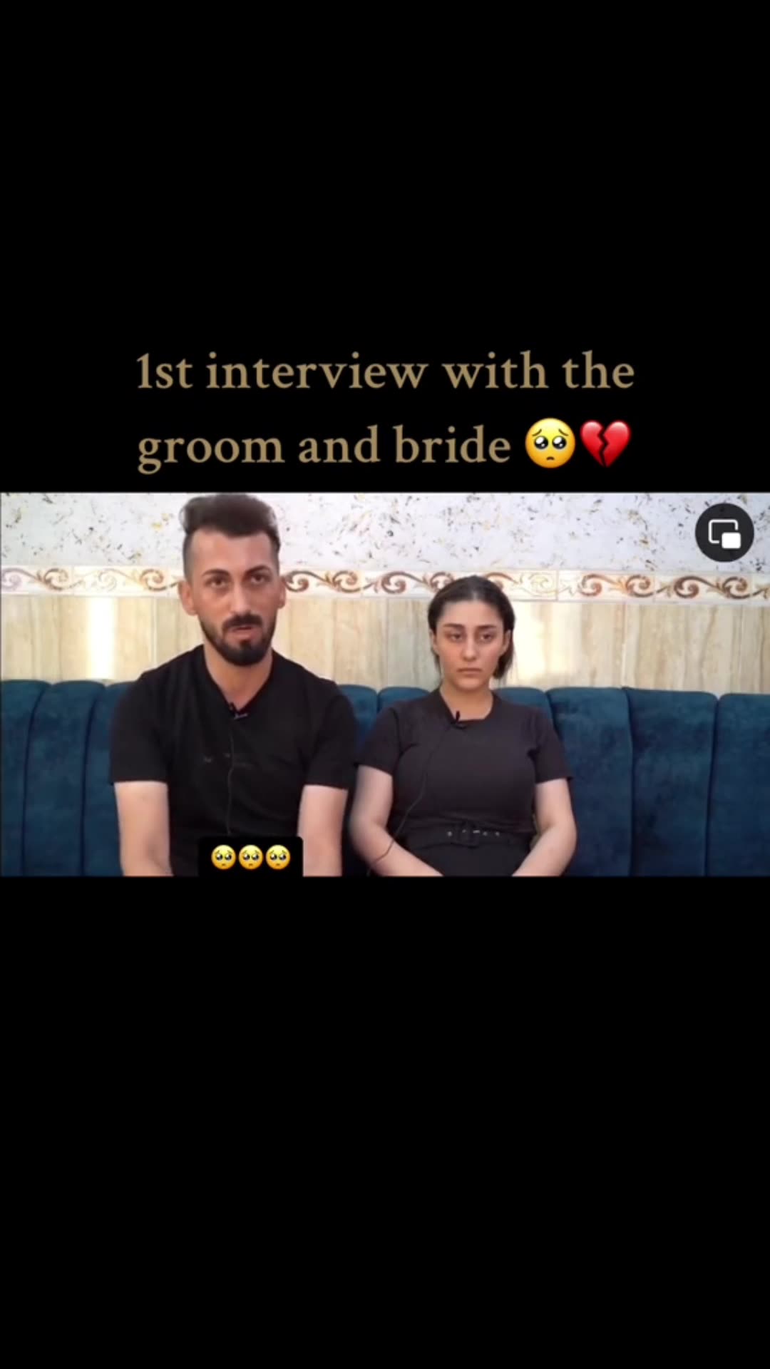 1st interview of bride & groom Iraq wedding fire accident