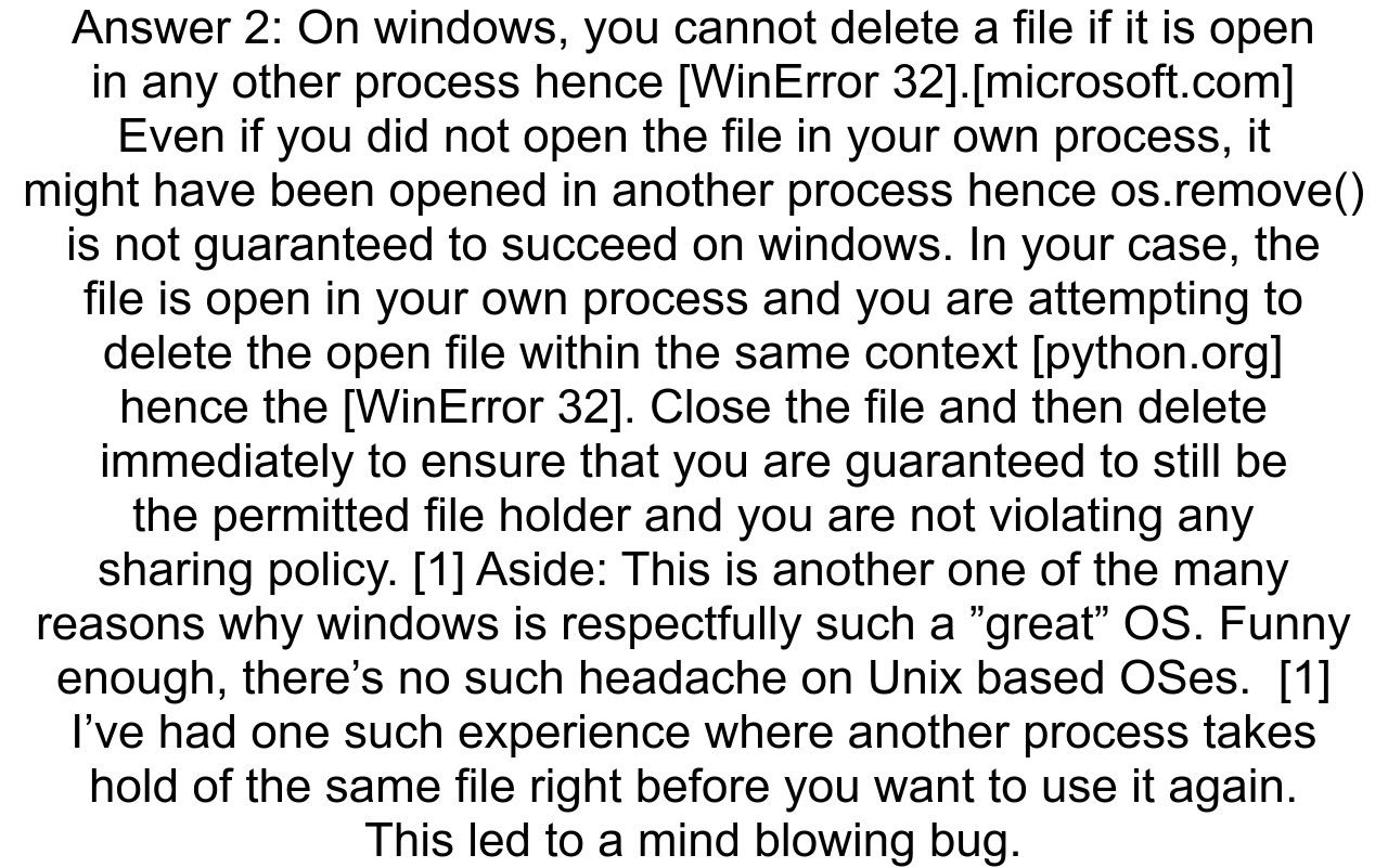 Getting error while deleting files from a folder using python script Getting error while deleting files from a folder using python script