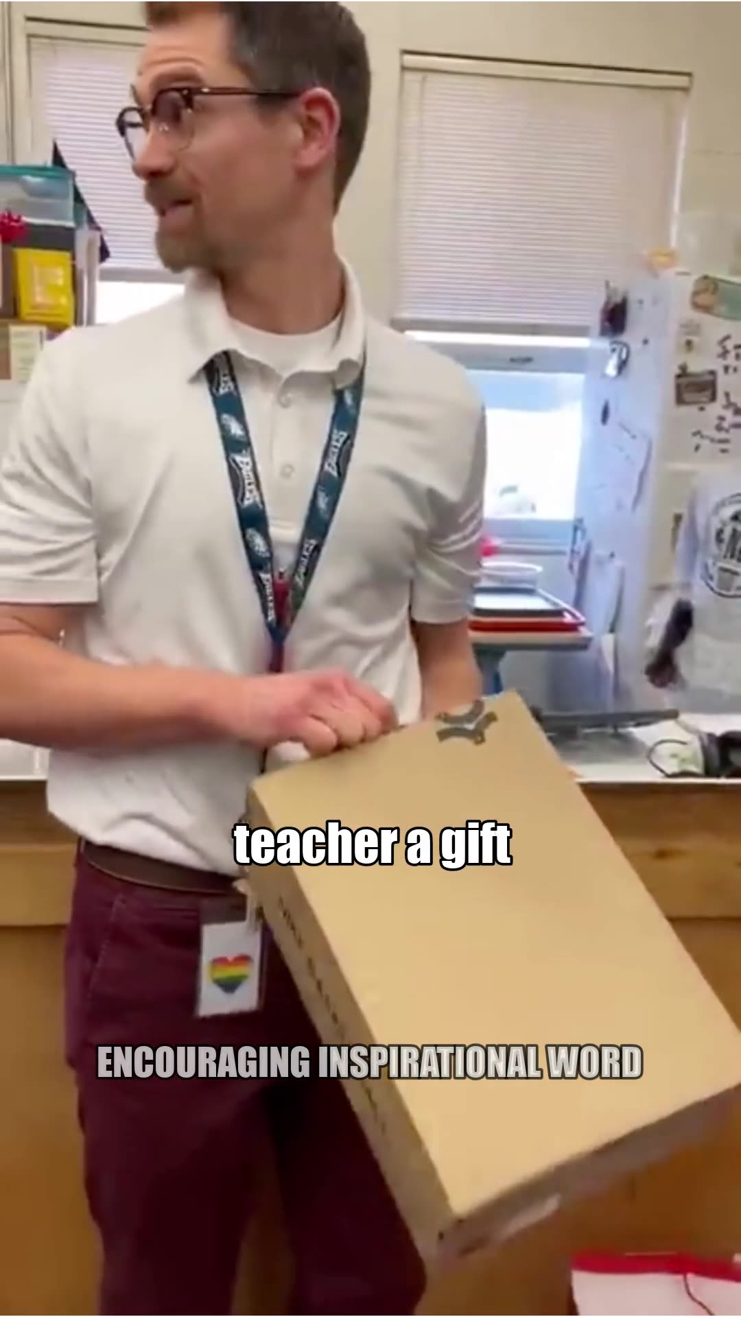Teacher gets a gift from students