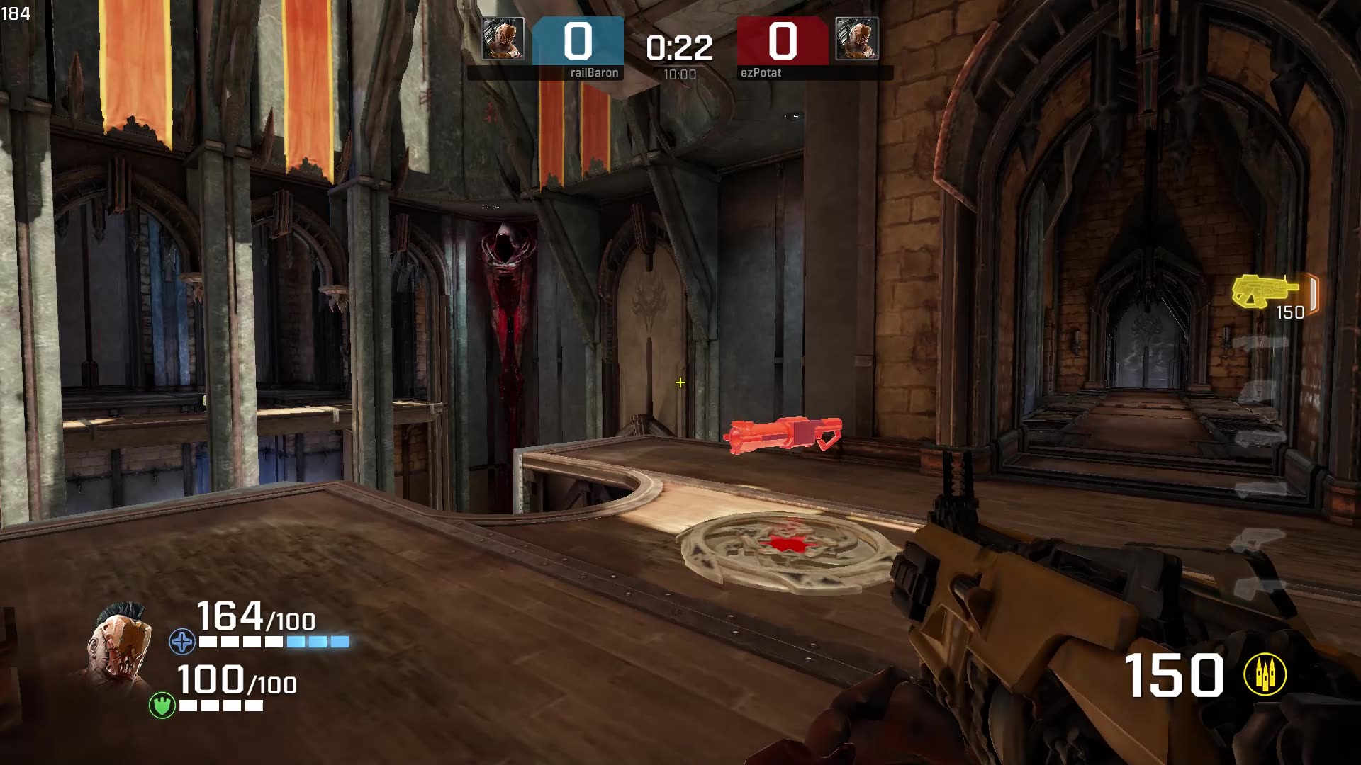 Beating the Quake Champions A.I. using only the Xbox controller