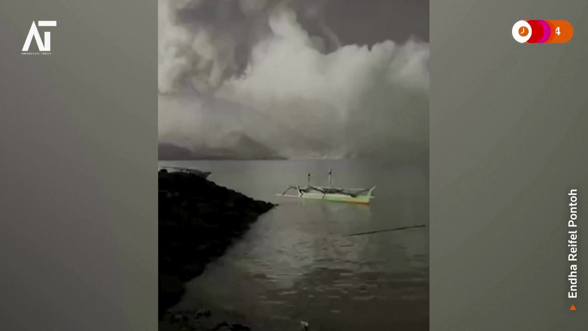 Volcano Eruption & Lightning Indonesia's Ruang Evacuates 12K ...