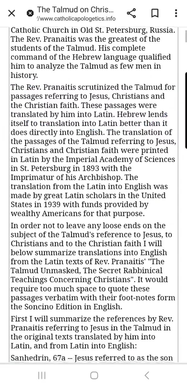 What the satanic talmud says about Jesus Christ and Christians