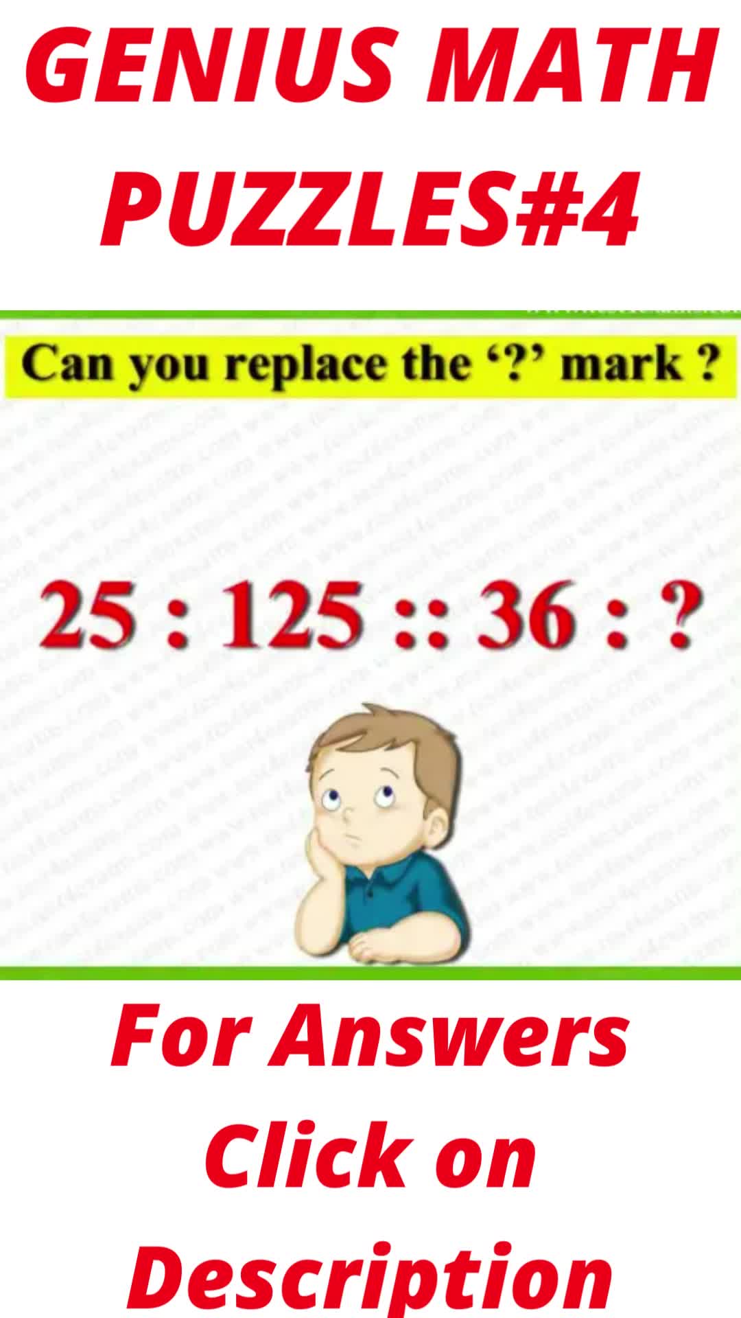 GENIUS MATH PUZZLE#5! Math Puzzles For Kids! Logical Math Riddle ...