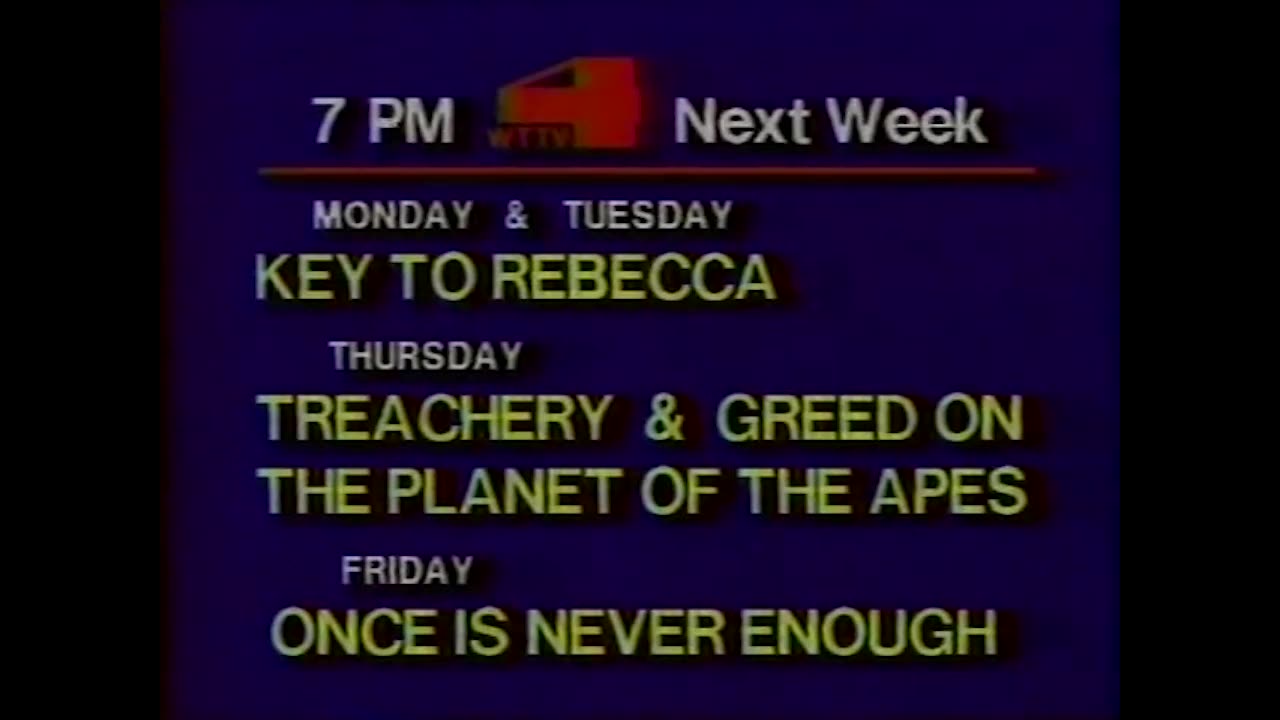 May 3, 1985 - Classic WTTV Channel 4 Promos