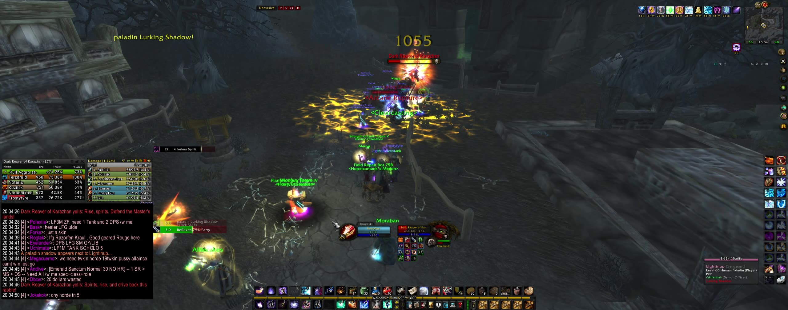 Turtle wow - PUG Dark Reaver - world boss - Mage POV - 21 November