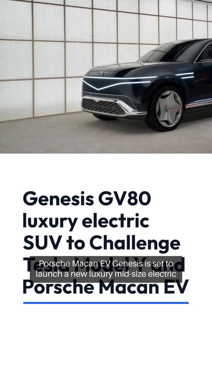 Genesis GV80 luxury electric SUV is coming to take on Tesla Model Y and ...