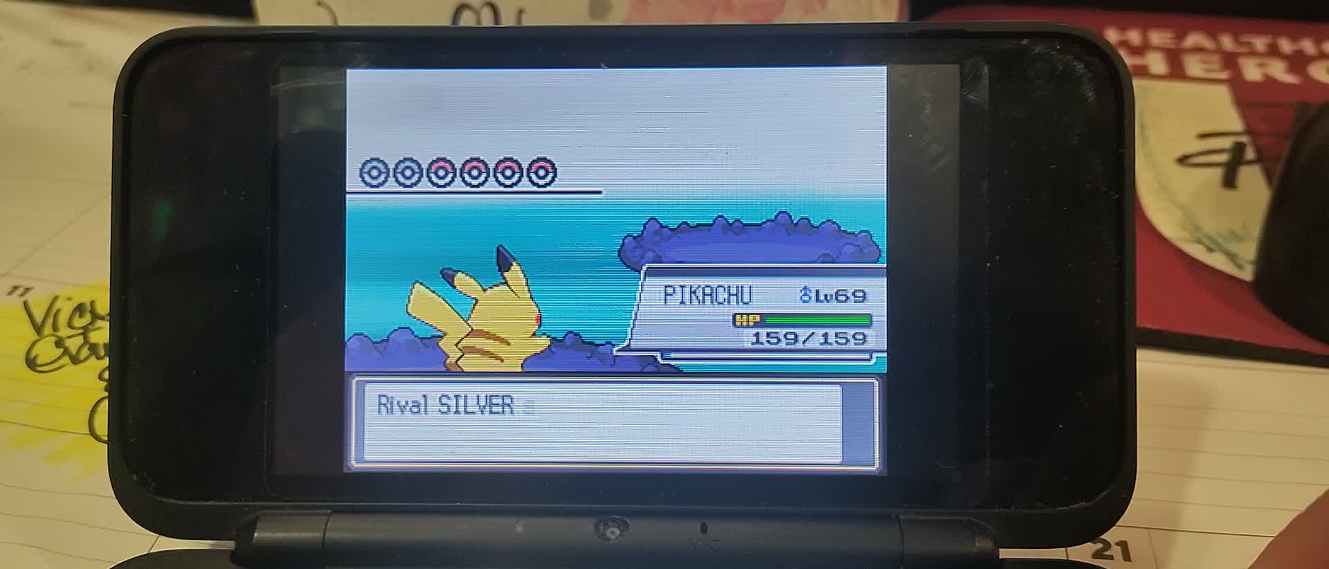 Pokemon HeartGold:Rival Battle at Mt. Moon
