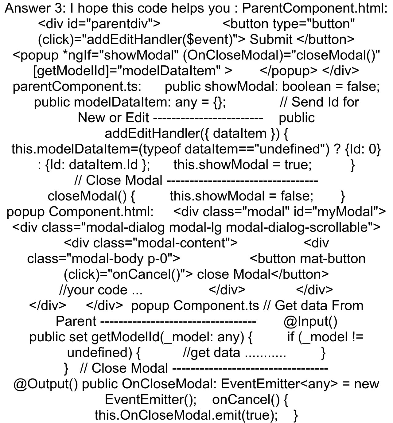 How To Show A Bootstrap Modal Popup In Angular 5 When Clicking A Button In Different Component And