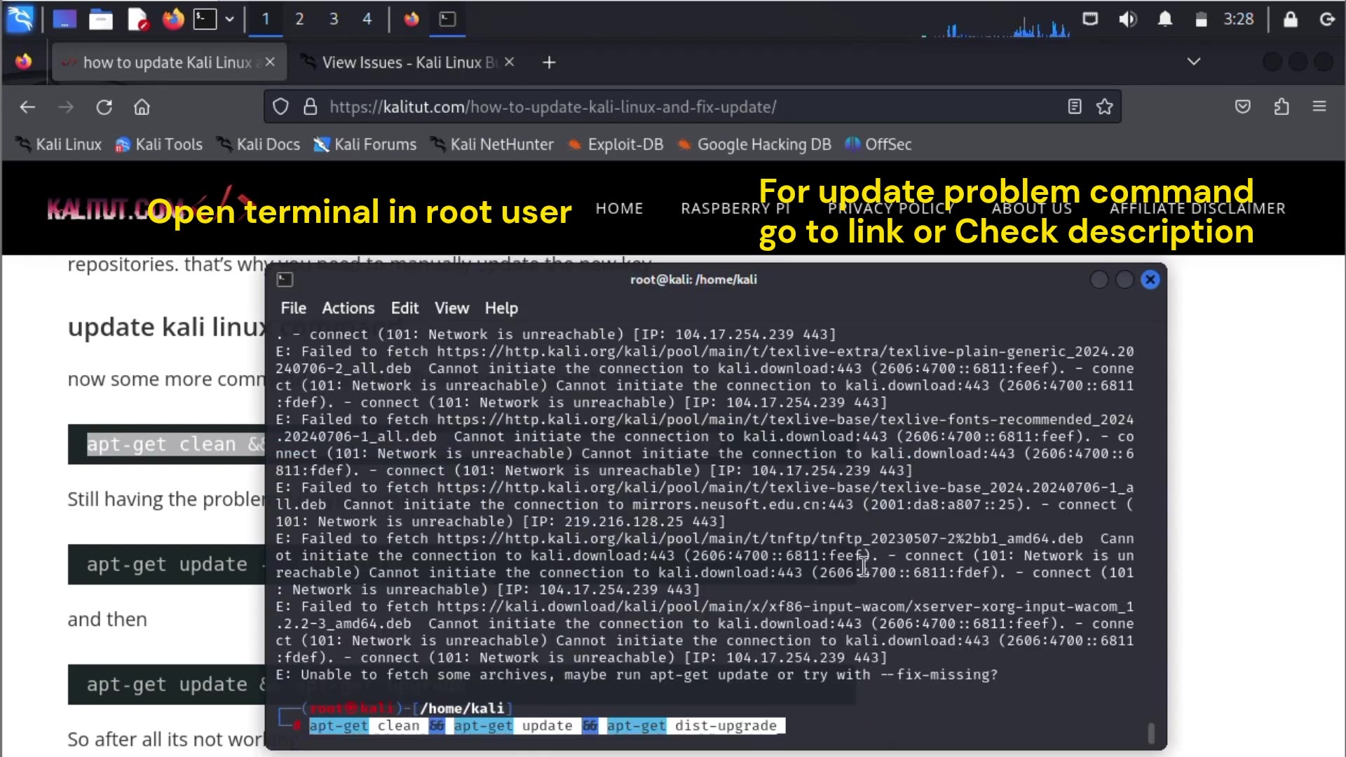 Kali Linux __ Kali Linux Fix Update Error __ Solution