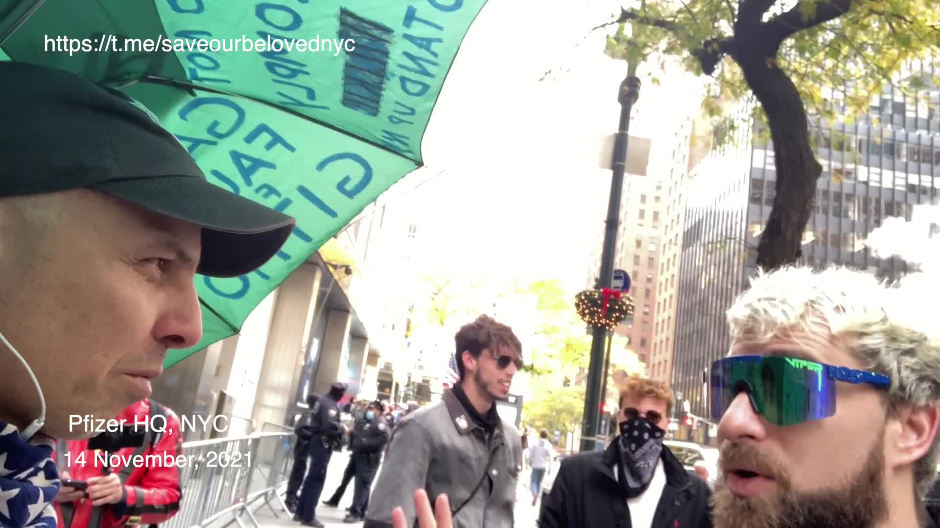 NEW YORKER freedom rally clash with Nick Fuentes NYC 13th Nov