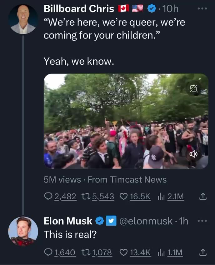 "We're Here, We're Queer, We're Coming for your Children"