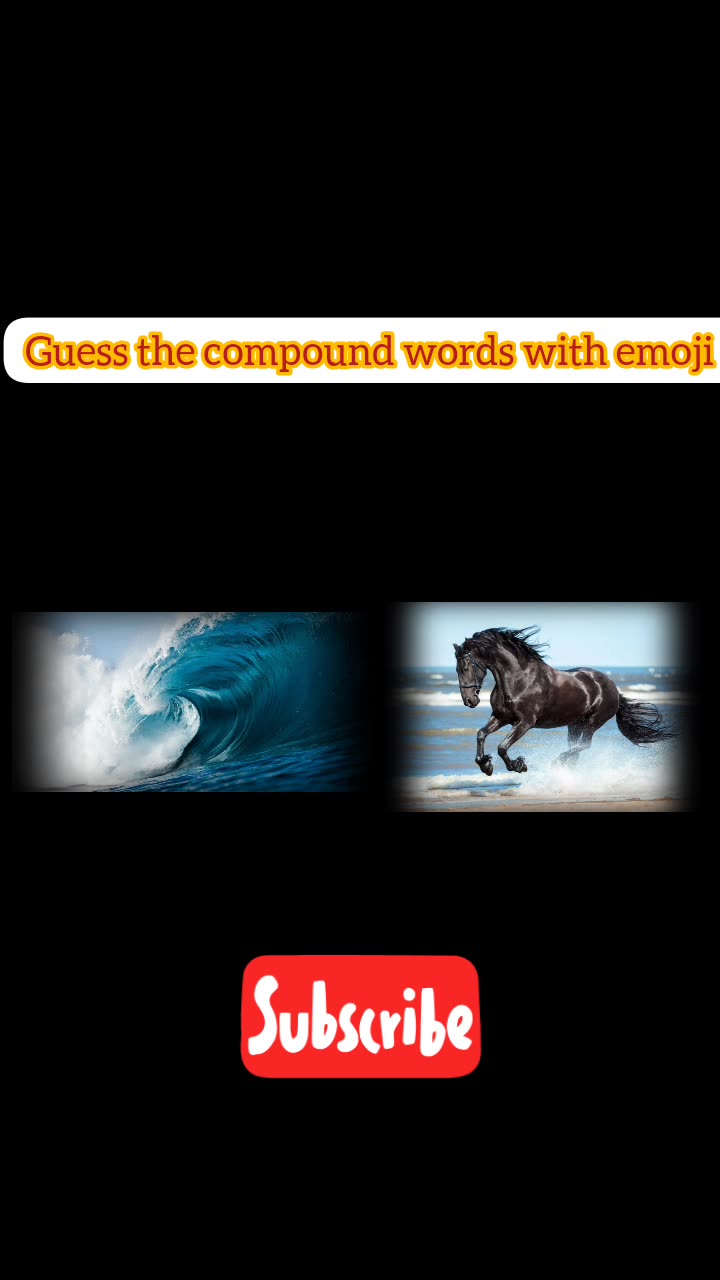 Guess the compound words with emoji challenge
