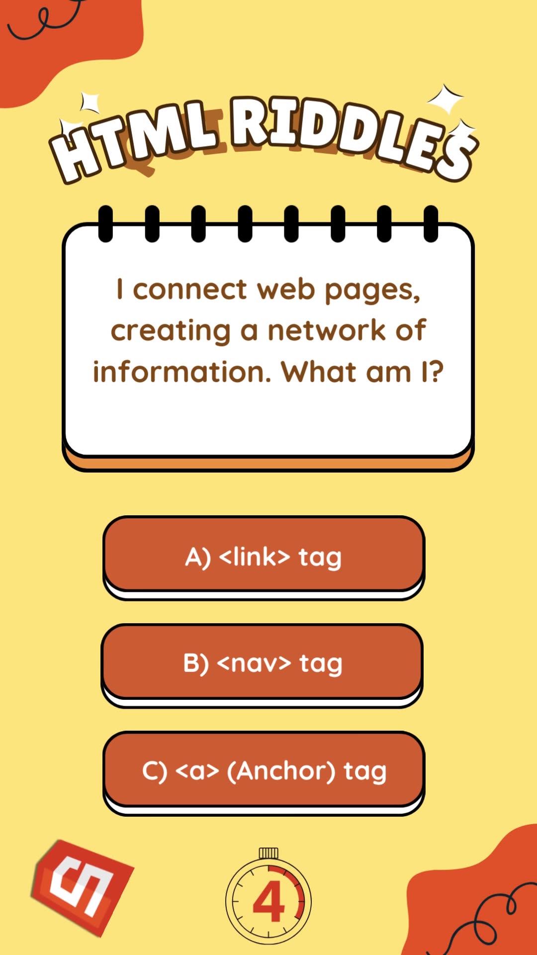 HTML's Link Master - Coding Riddles #codingproblems