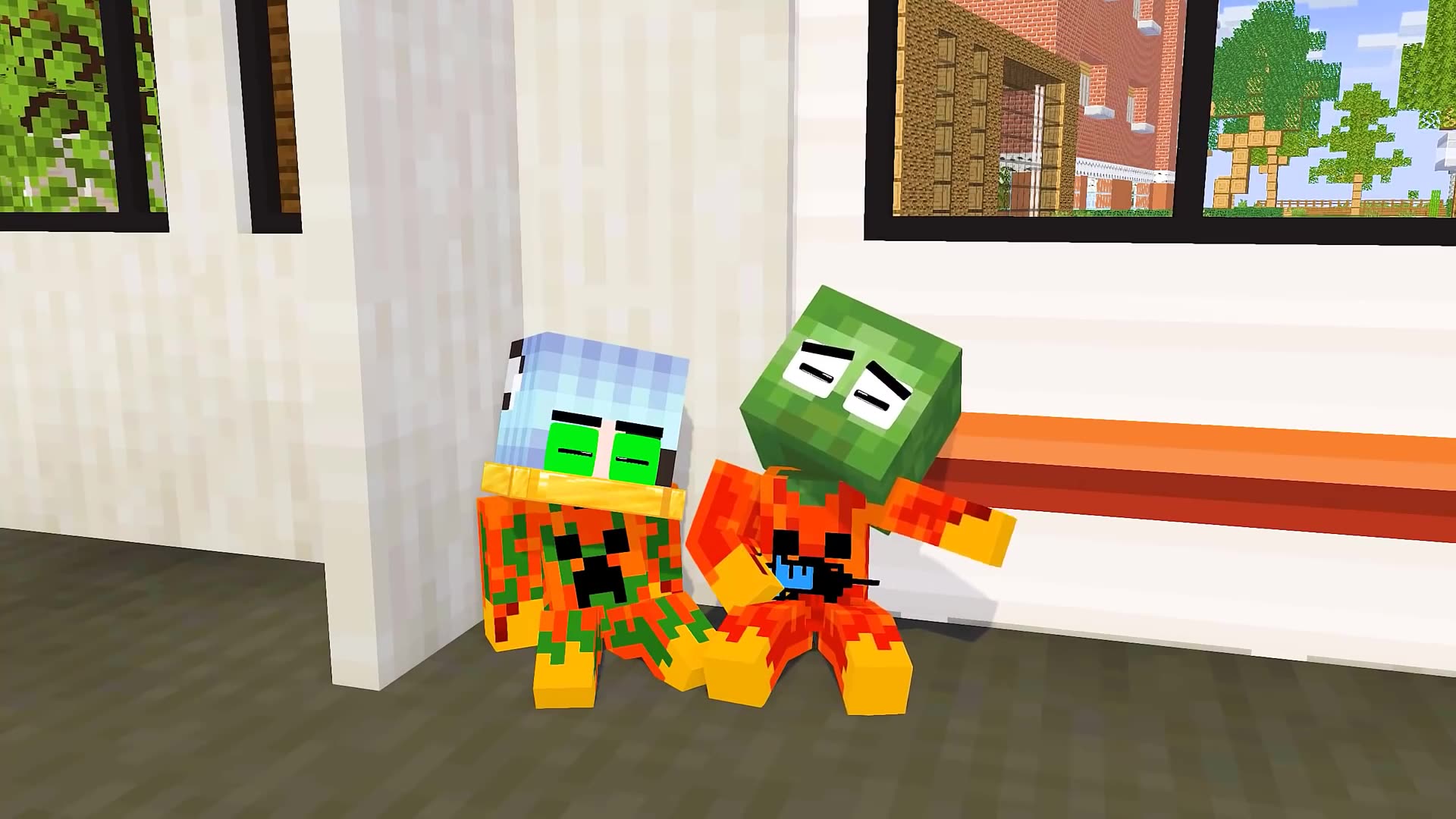 Monster School Fire Baby Zombie Love Curse - Sad Story - Minecraft ...