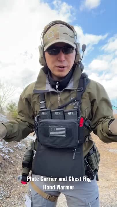 PLATE CARRIER AND CHEST RIG HAND WARMER