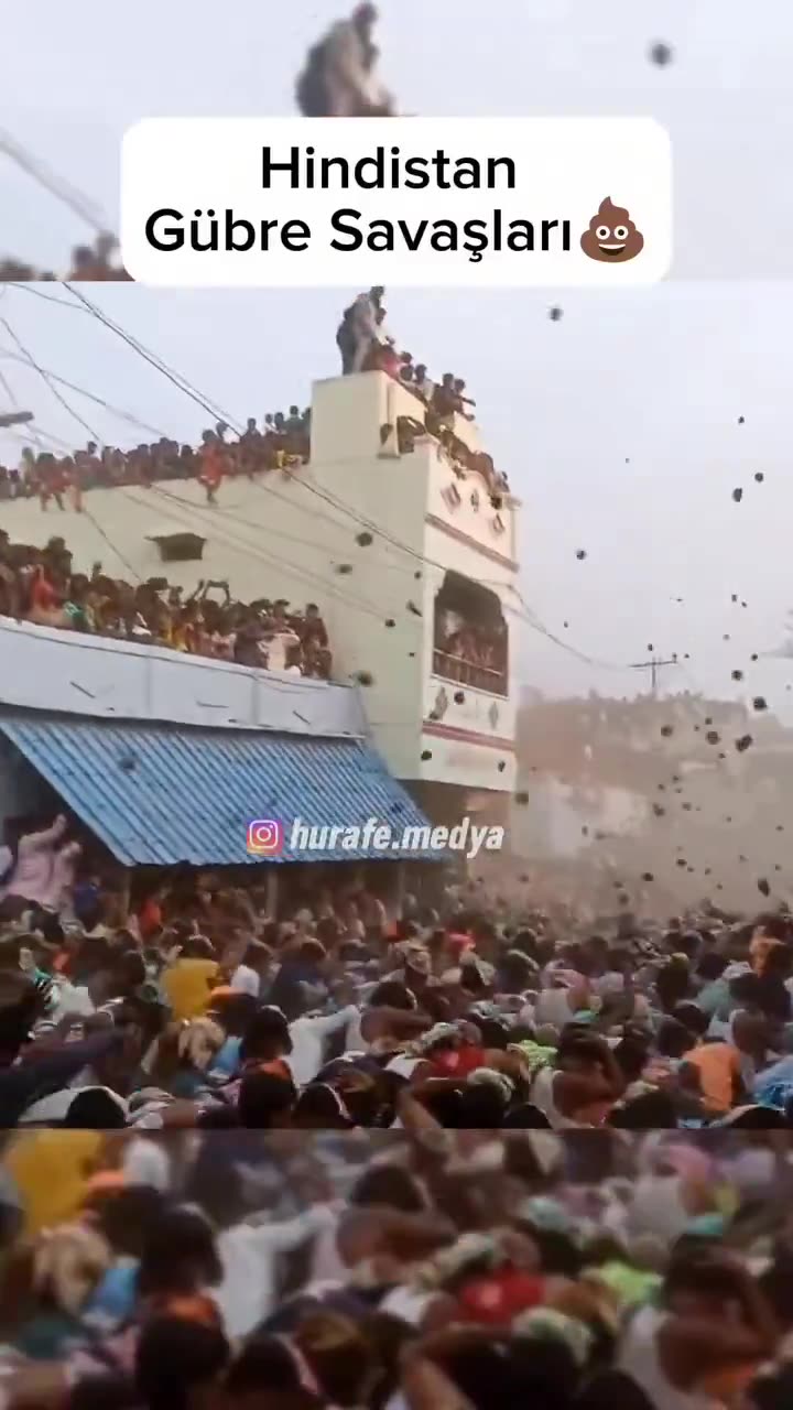 Annual India Poop Throwing Festival