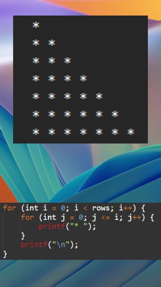 Right Half Pyramid Pattern In C Unidentifiedcoder