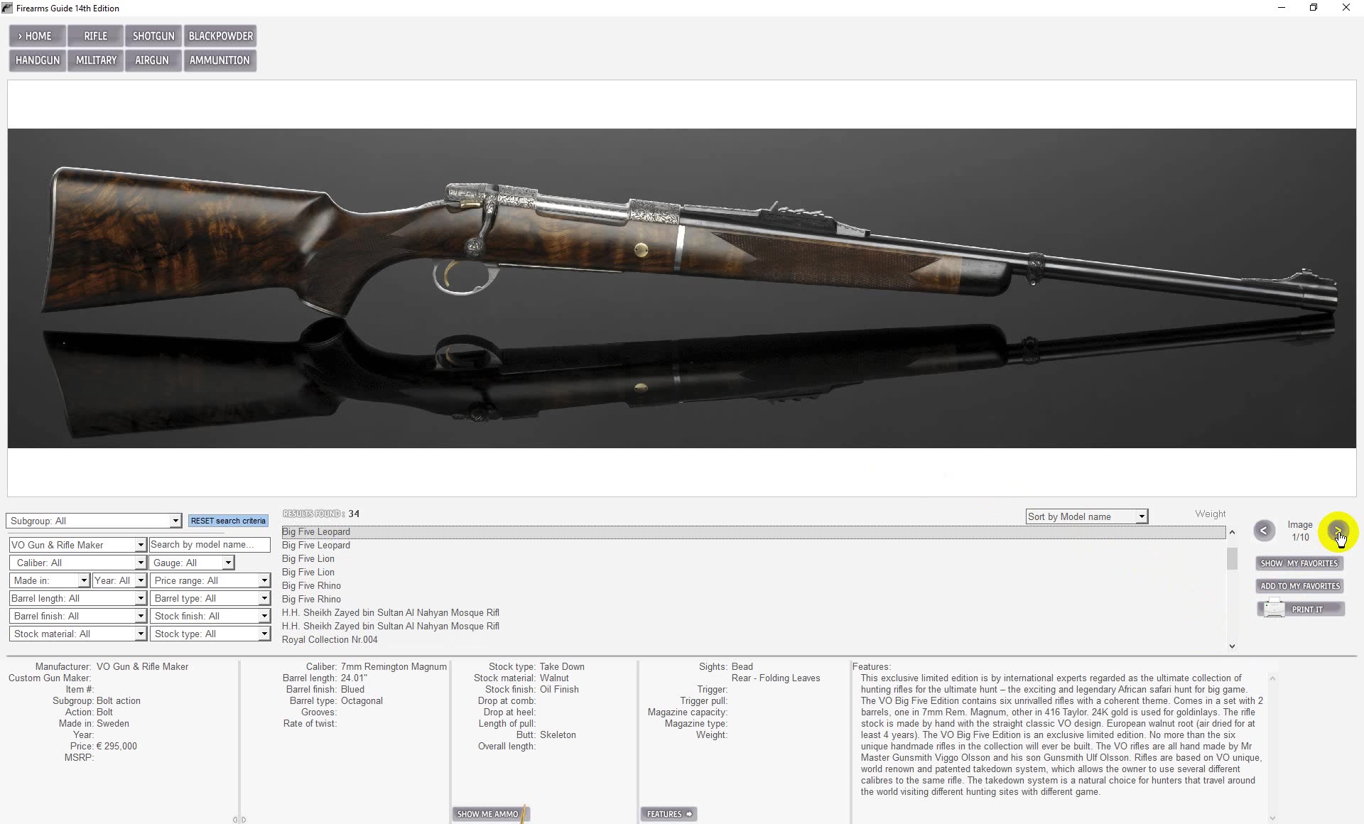 Bespoke Guns from the best custom gun makers from the USA & Europe