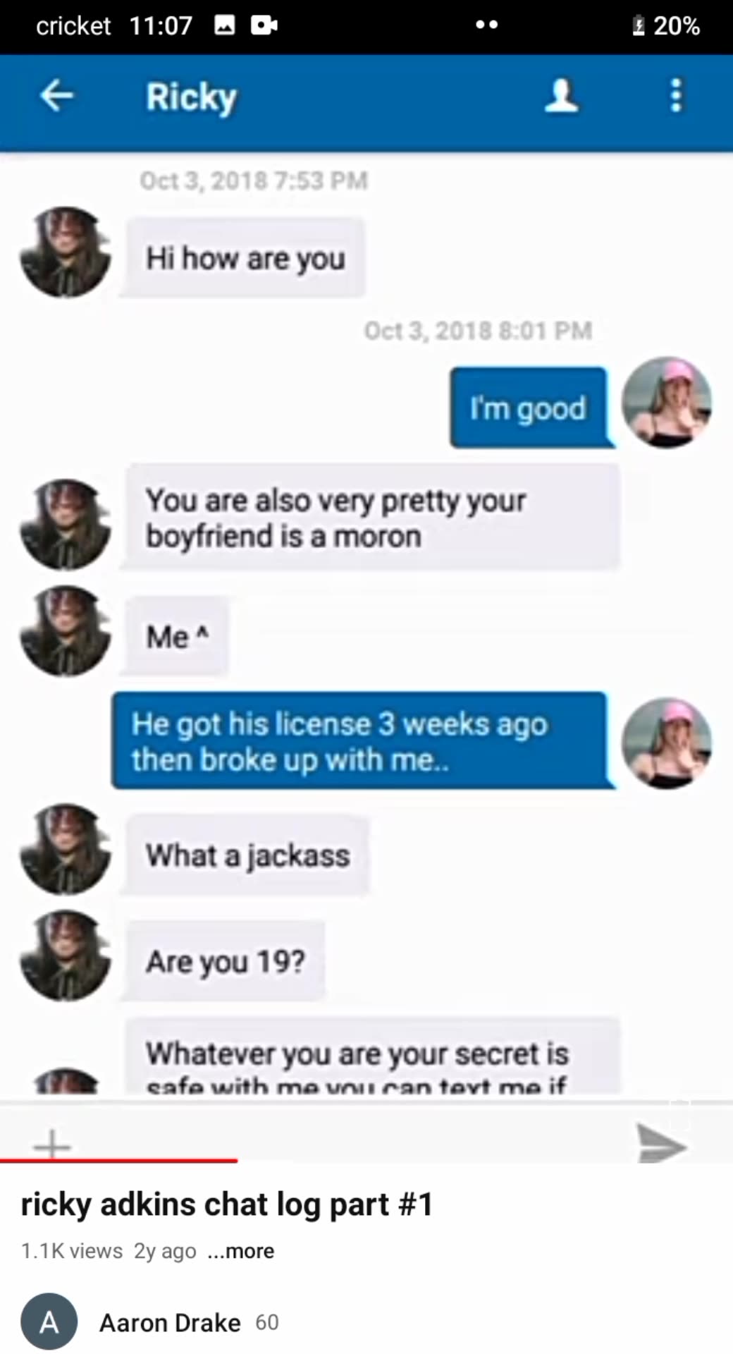 #1 chat log Rick Teague,Rick Adkins,slick Rick music