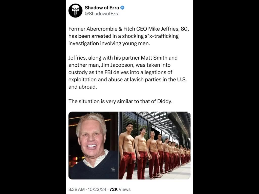 Mike Jeffries arrested for sex trafficking